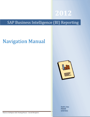 Fillable Online SAP Business Intelligence (BI) Reporting Fax Email ...