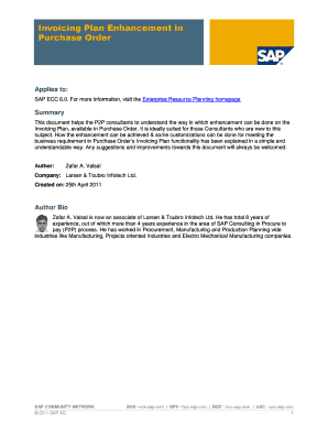 Fillable Online Invoicing Plan Enhancement in Fax Email Print - pdfFiller