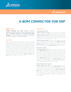 Fillable Online X-BOM CONNECTOR FOR SAP Fax Email Print - pdfFiller