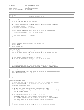 Fillable Online Runtime Errors Fax Email Print - pdfFiller