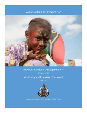 Fillable Online Vanuatu 2030 The Peoples Plan Fax Email Print - pdfFiller