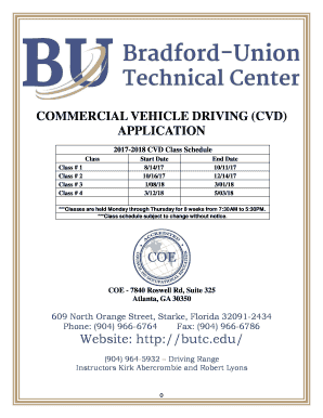 Fillable Online COMMERCIAL VEHICLE DRIVING (CVD) Fax Email Print ...