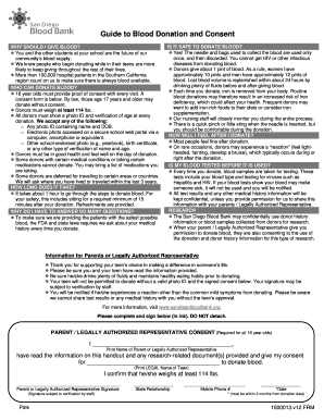 Fillable Online Guide to Blood Donation and Consent Fax Email Print ...