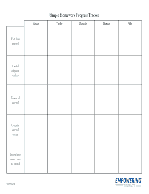 Fillable Online Late Homework Notification Form Fax Email Print - pdfFiller