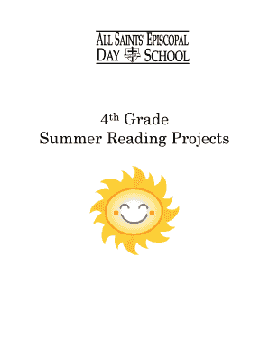 Fillable Online Summer Reading Projects Fax Email Print - pdfFiller