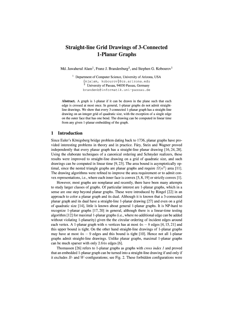 Fillable Online Straight-line Grid Drawings of 3-Connected Fax Email ...
