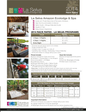 Fillable Online Rack Rates Fax Email Print - pdfFiller