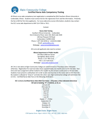 Fillable Online Certified Nurse Aide Competency Testing Fax Email Print ...