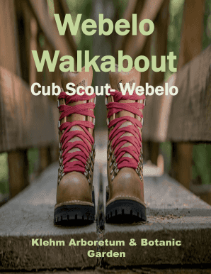 Fillable Online Cub Scout- Webelo Fax Email Print - pdfFiller