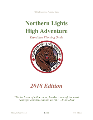 Fillable Online Expedition Planning Guide Fax Email Print - pdfFiller