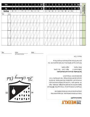 Fillable Online Stableford Scoring (NET) Fax Email Print - pdfFiller