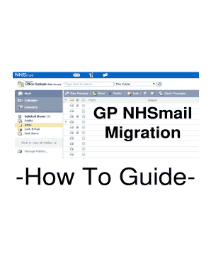 Fillable Online GP NHSmail Fax Email Print - pdfFiller