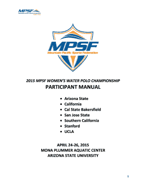 Fillable Online MONA PLUMMER AQUATIC CENTER Fax Email Print - pdfFiller