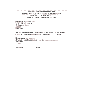 Fillable Online PLEASE POST THIS FORM TO THE ADDRESS BELOW Fax Email ...