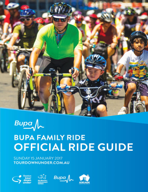 Fillable Online Welcome to the Bupa Family Ride Fax Email Print - pdfFiller