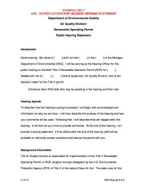 Fillable Online USE: WORD/FILE/NEW/ROP HEARING OPENING STATEMENT Fax ...