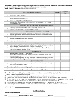 Fillable Online This checklist is for you to identify the documents you ...