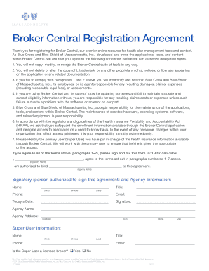 Fillable Online Broker Central Registration Agreement Fax Email Print ...