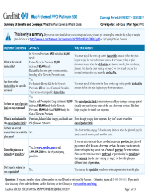 Fillable Online BluePreferred PPO Platinum 500 Fax Email Print - pdfFiller