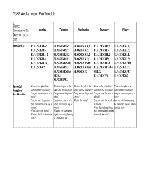 Fillable Online Kindergarten-ELA Fax Email Print - pdfFiller
