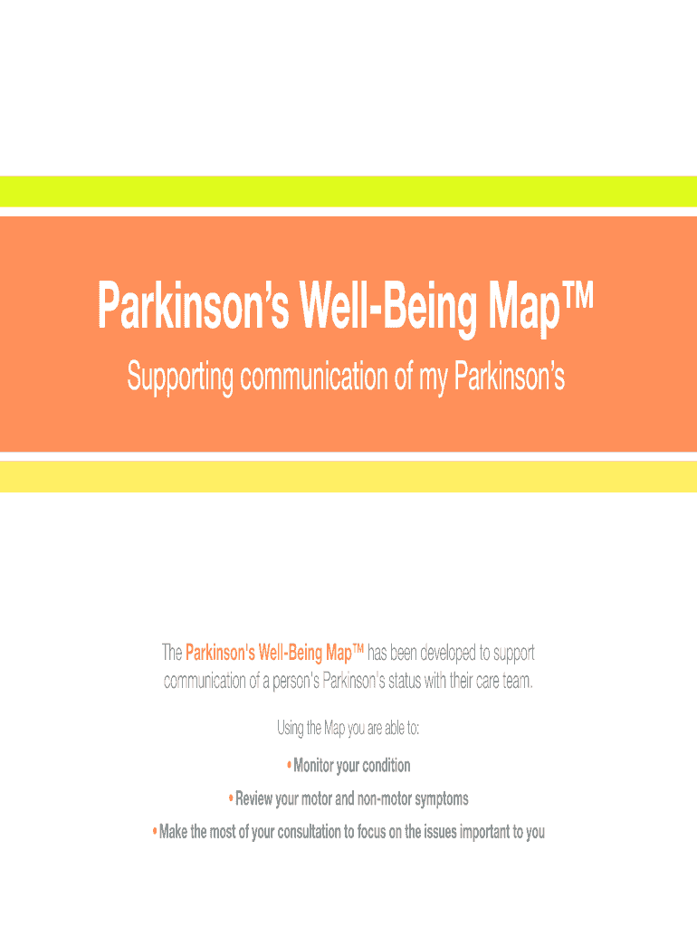 Fillable Online Parkinsons Well-Being Map Fax Email Print - pdfFiller