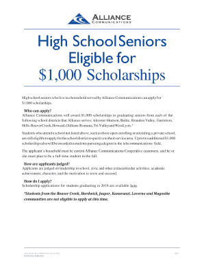 Fillable Online High school seniors who live in a household served by ...