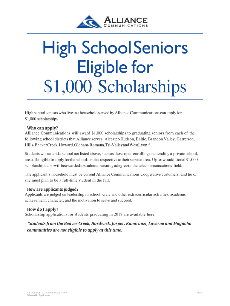 Fillable Online High school seniors who live in a household served by ...