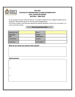 Fillable Online BEST ACHIEVER AWARD Fax Email Print - pdfFiller