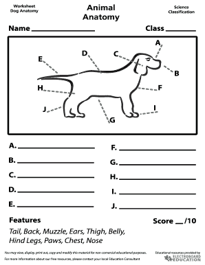Fillable Online Dog Anatomy Fax Email Print - pdfFiller