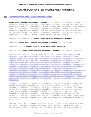 Fillable Online Register Free To Download Files File Name : Human Body ...