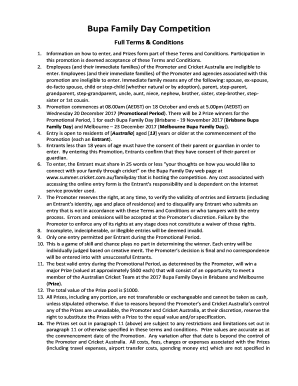 Fillable Online Bupa Family Day Competition Fax Email Print - pdfFiller