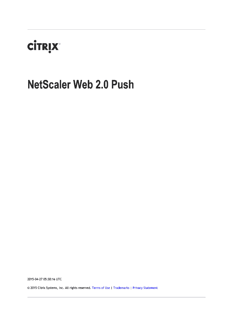 Fillable Online NetScaler Web 2 Fax Email Print - pdfFiller