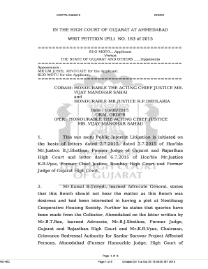 Fillable Online WRIT PETITION (PIL) NO Fax Email Print - pdfFiller