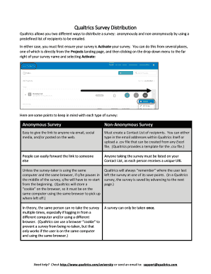 Fillable Online Qualtrics Survey Distribution Fax Email Print - pdfFiller