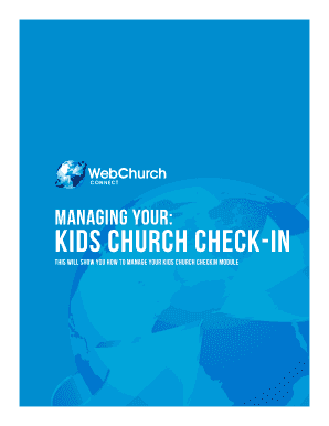 Fillable Online Kids Church Check-in Fax Email Print - pdfFiller