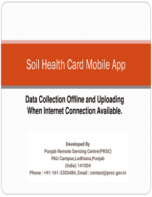Fillable Online Soil Health Card Mobile App Fax Email Print - pdfFiller