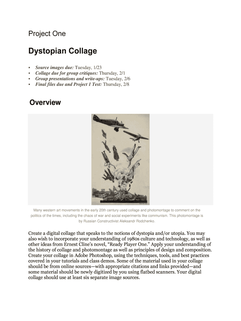 Fillable Online Dystopian Collage Fax Email Print - pdfFiller