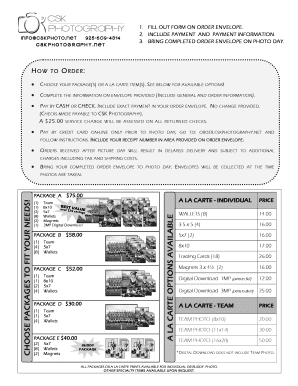 Fillable Online FILL OUT FORM ON ORDER ENVELOPE Fax Email Print - pdfFiller