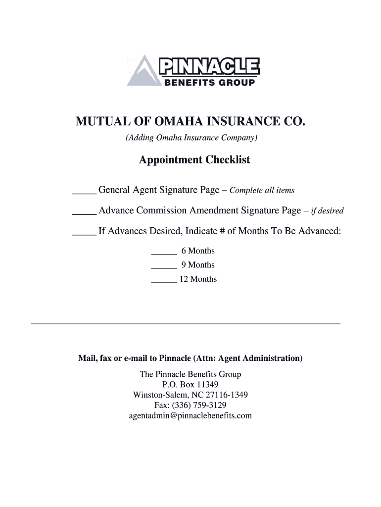 Fillable Online (Adding Omaha Insurance Company) Fax Email Print ...
