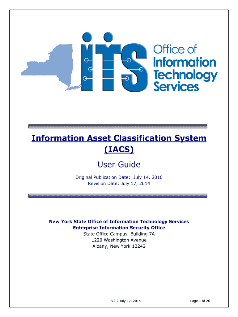 Fillable Online Information Asset Classification System Fax Email Print ...