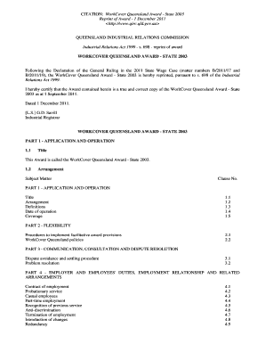 Fillable Online CITATION: WorkCover Queensland Award - State 2003 Fax ...