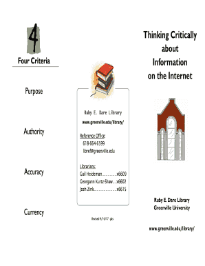 Fillable Online Four Criteria Fax Email Print - pdfFiller