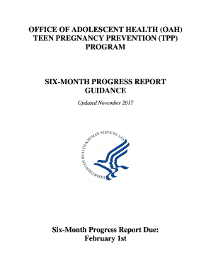 Fillable Online Six-Month Progress Report Guidance - PDF Fax Email ...