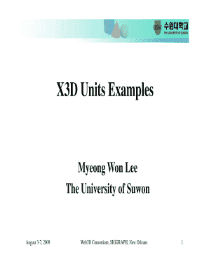 Fillable Online X3D Units Examples Fax Email Print - pdfFiller