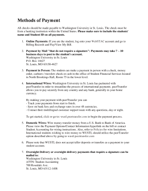 Fillable Online All checks should be made payable to Washington ...