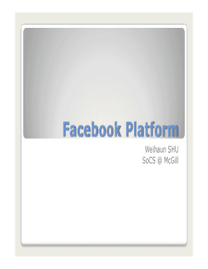 Fillable Online Facebook Platform Fax Email Print - pdfFiller