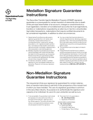 Fillable Online Medallion Signature Guarantee Fax Email Print - pdfFiller