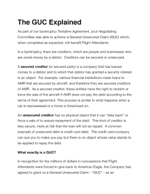 Fillable Online The GUC Explained Fax Email Print - pdfFiller