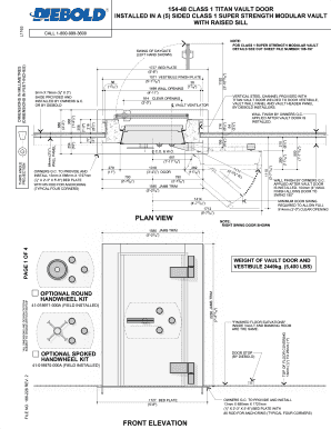 Fillable Online INSTALLED IN A (5) SIDED CLASS 1 SUPER STRENGTH MODULAR ...
