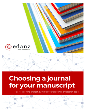Fillable Online Choosing a journal Fax Email Print - pdfFiller